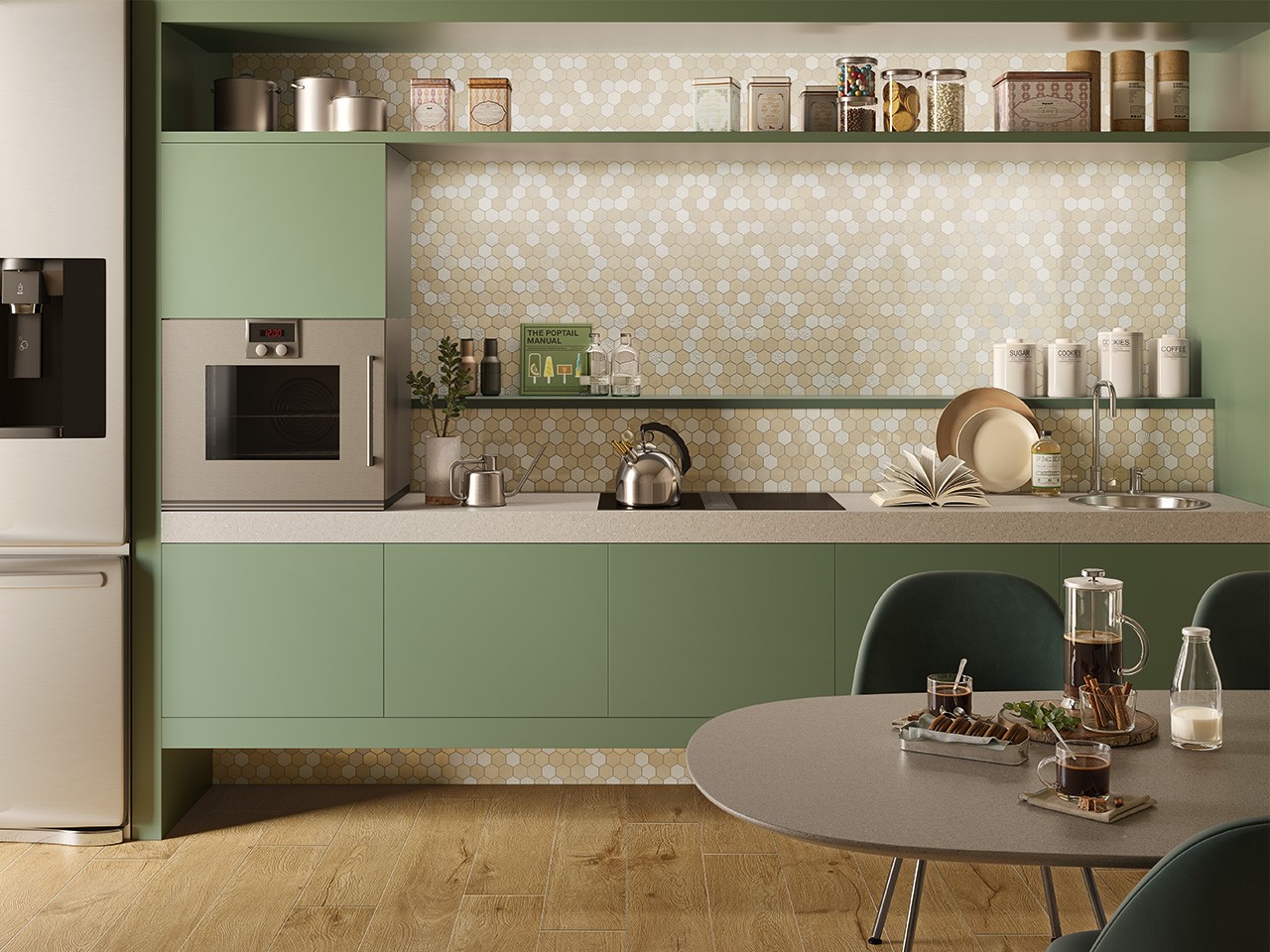 Mosaico Hexa Beige 28x28 in Marmo Beige - Iperceramica