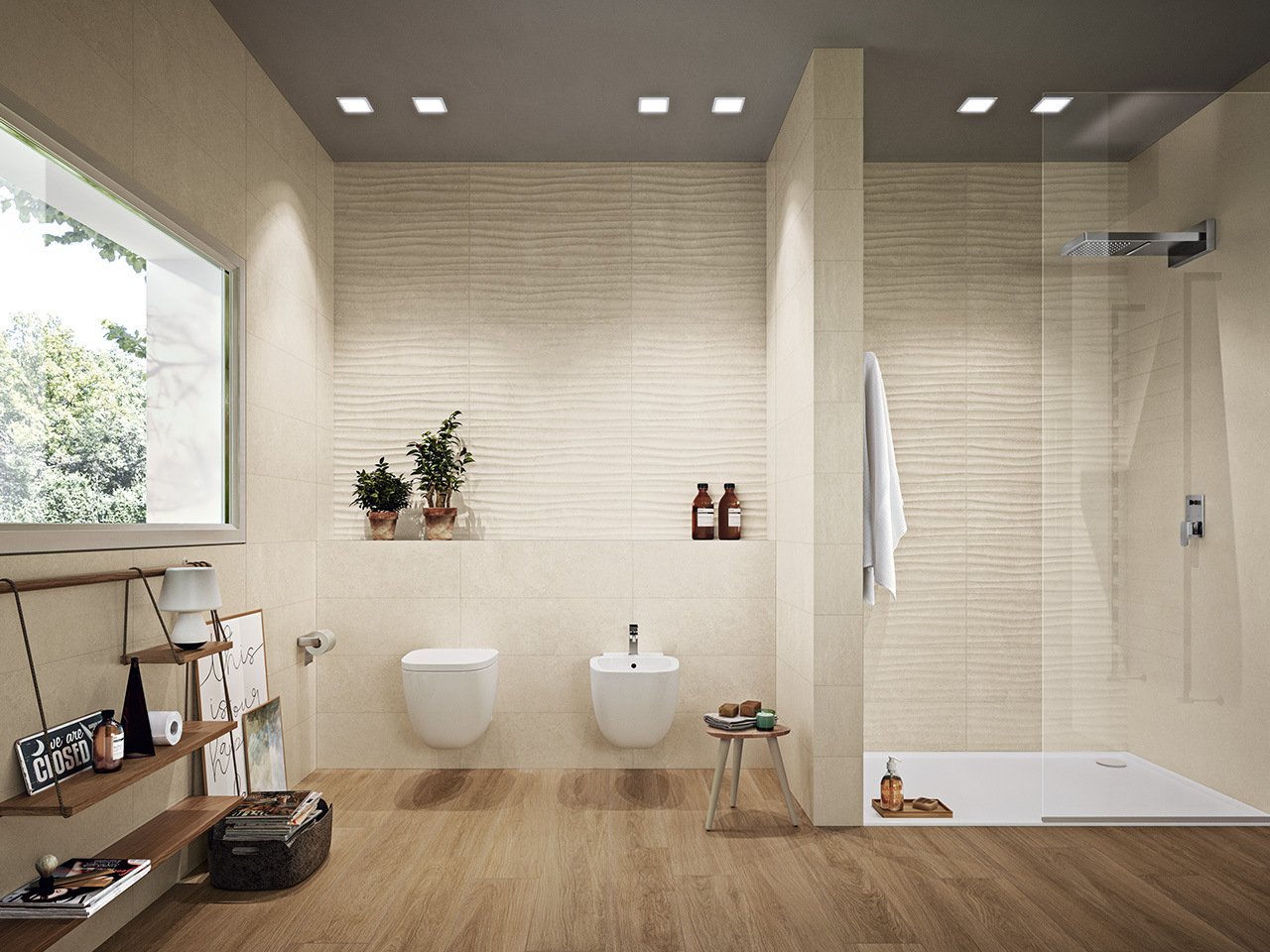Piastrella Mystone Sand 25X75 Effetto Pietra Beige - Iperceramica