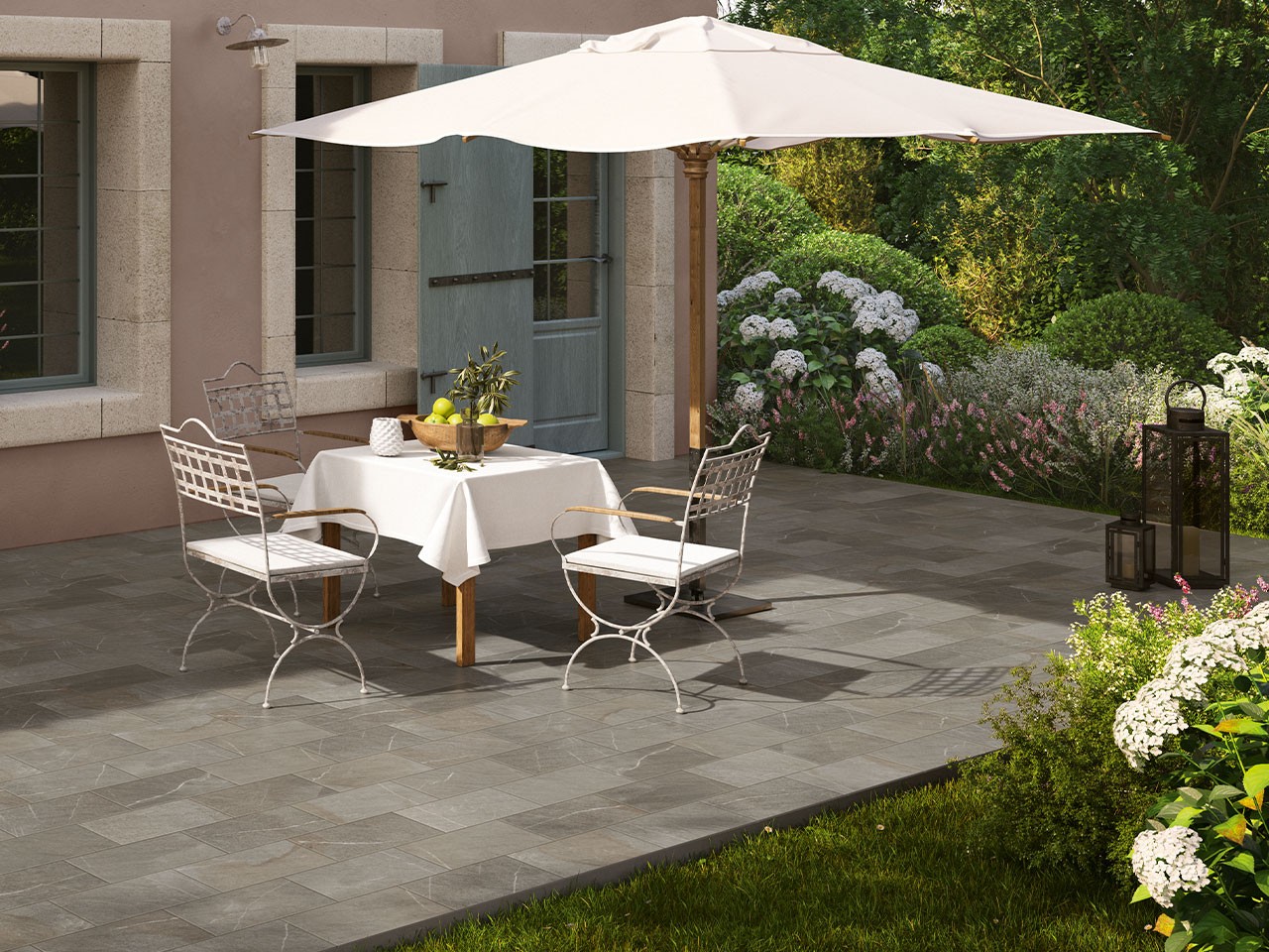 Piastrella Nevada Grey 20,5X41,5 Gres per Esterni Effetto Pietra Grigia ...