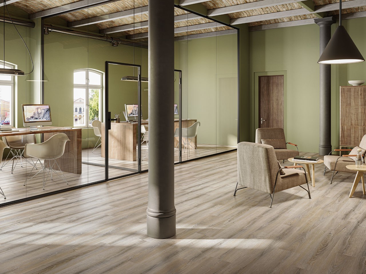 Pavimento Laminato Noblesse Glasgow Oak Effetto Rovere AC4 - Iperceramica