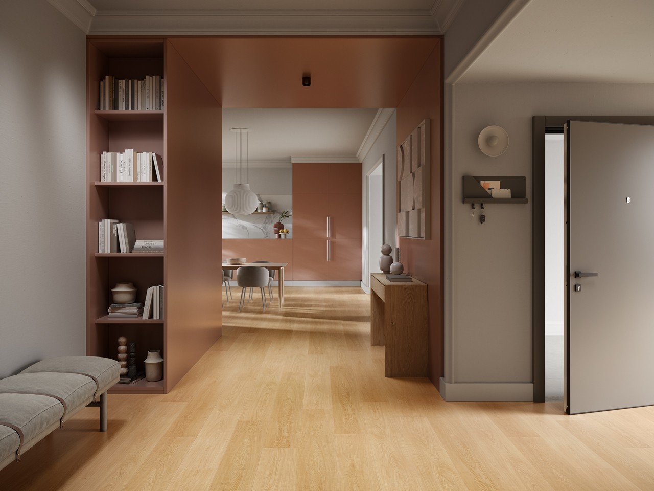 Pavimento Spc Oltre Natural Effetto Legno Rovere Miele - Iperceramica