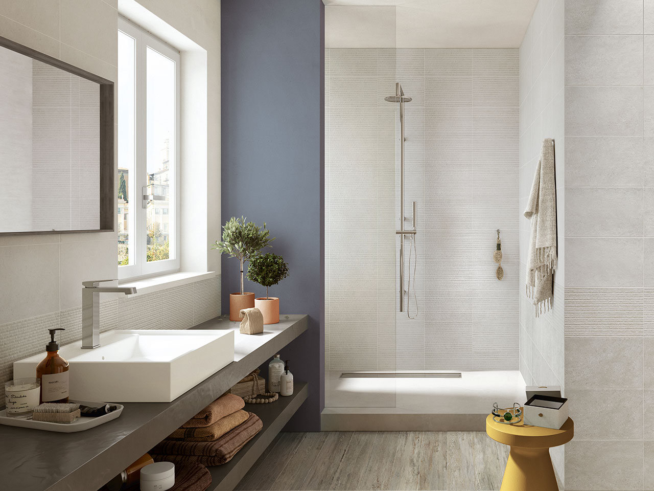 Piastrella Opale Bianco 25X40 Effetto Pietra - Iperceramica