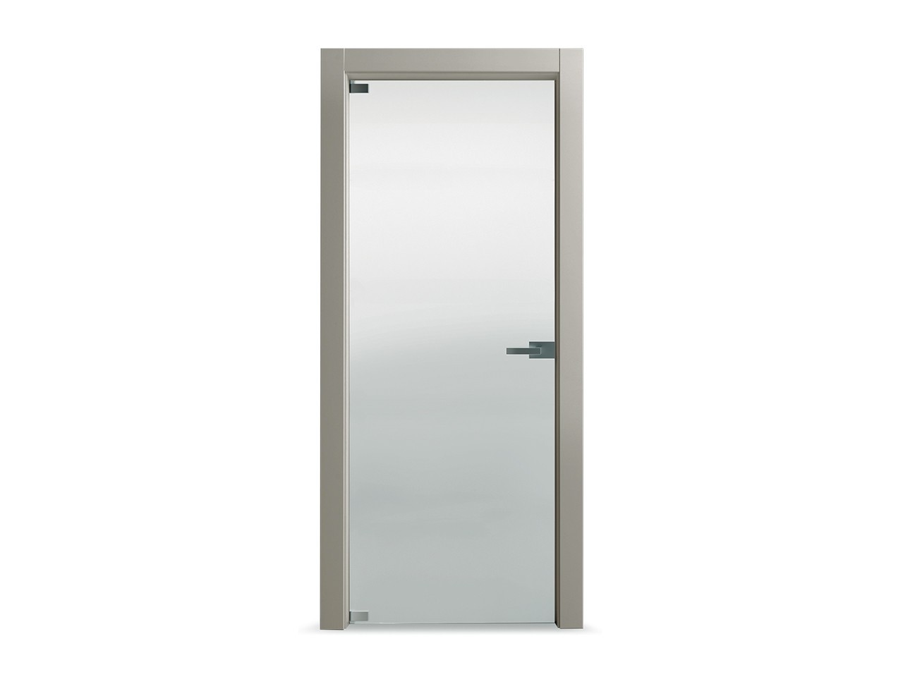 Hinged Door Open Glass with Transparent Glass 80Xh210 cm Gravel Left ...