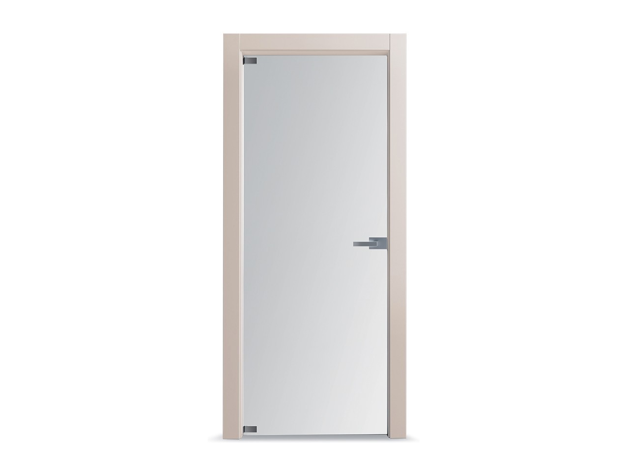 Porta a Battente Open Glass con Vetro Satinato 60XH210 cm Cashmere ...