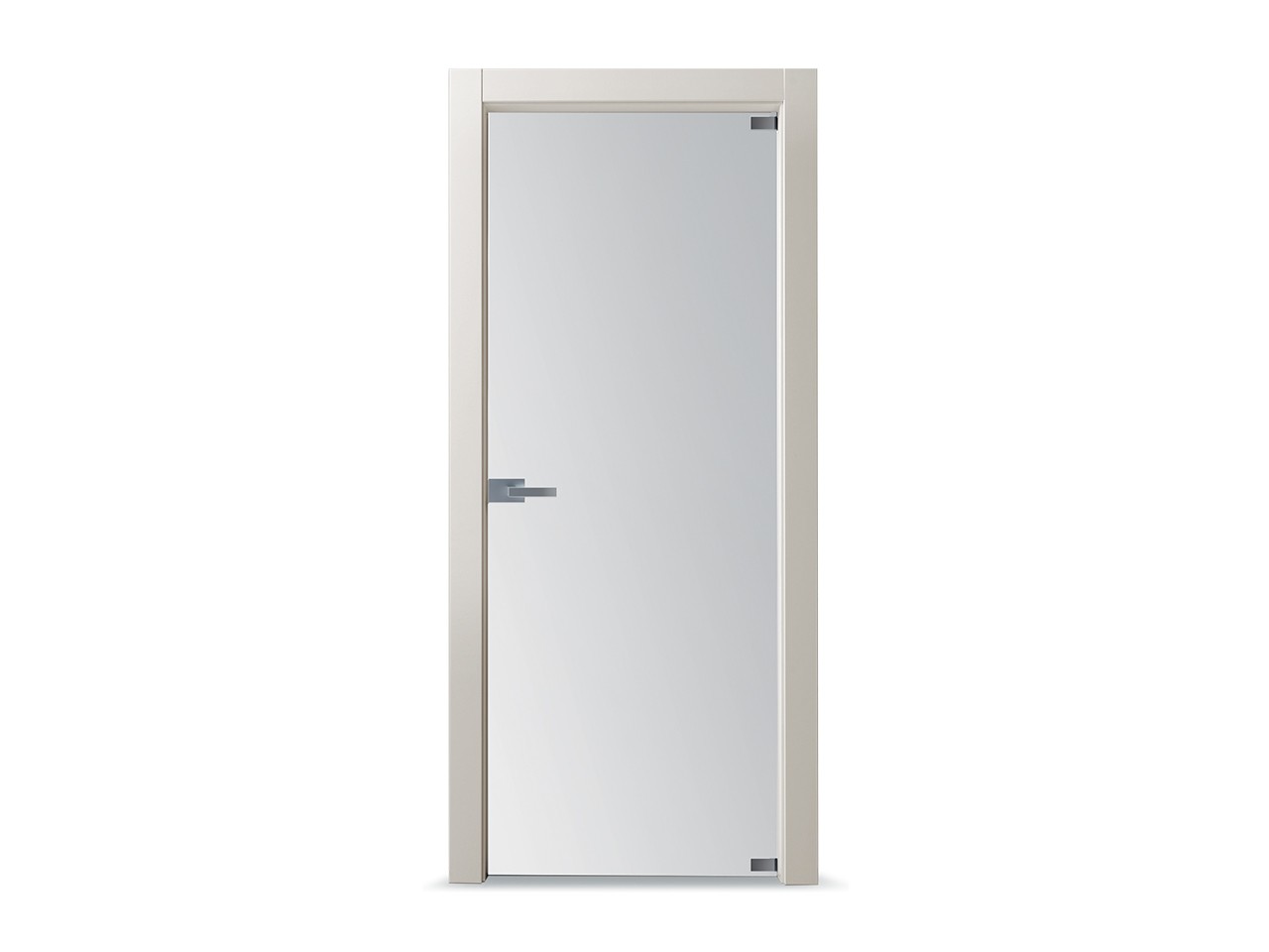 Open Glass Hinged Door with Satin Glass 60Xh210 cm Silk Right Opening ...