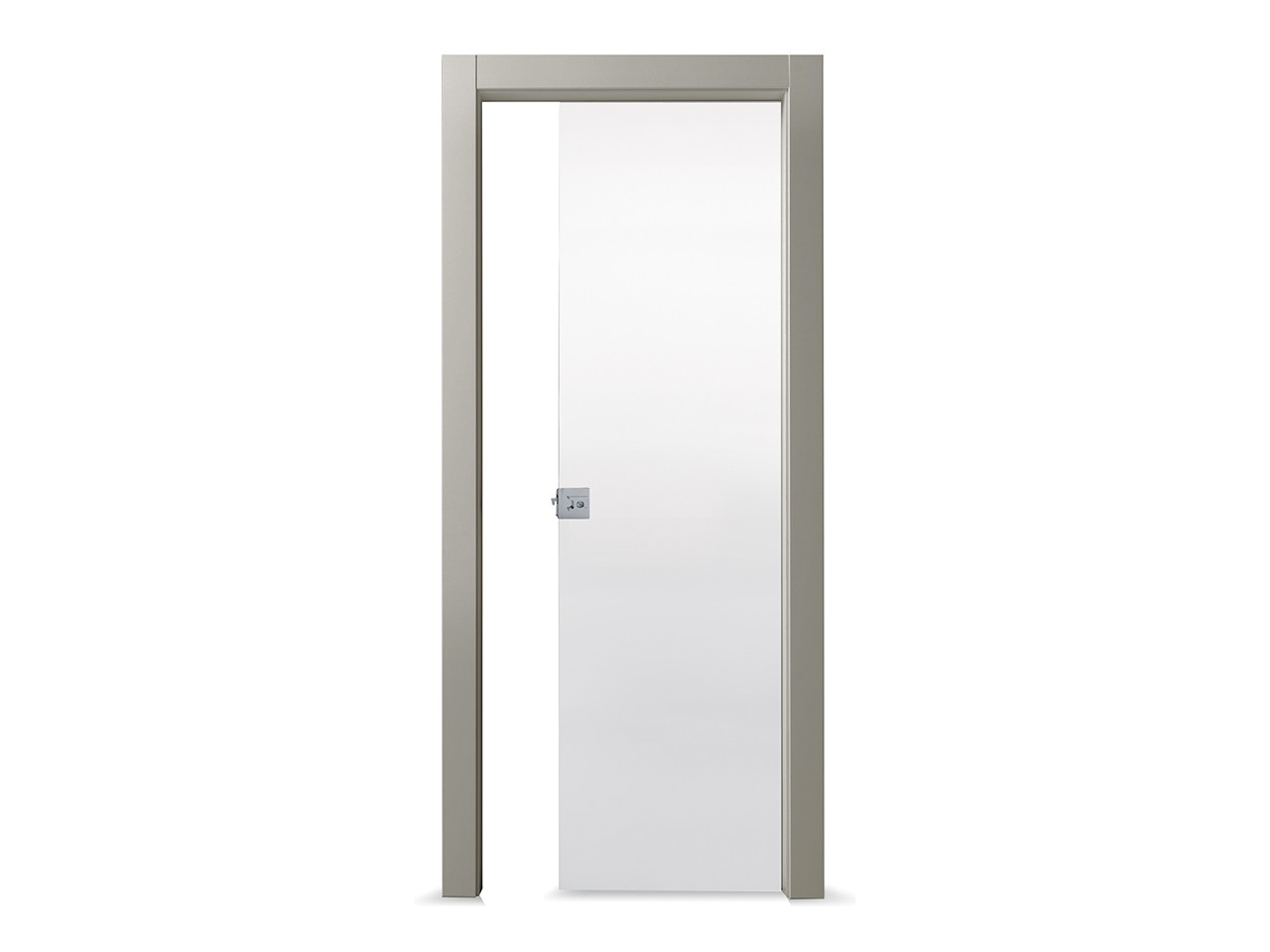 Open Glass Sliding Door with Transparent Glass 90Xh210 cm Gravel For ...
