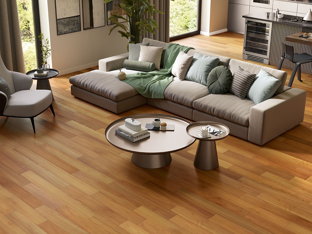 Parquet bois naturel - Original Teak - Iperceramica