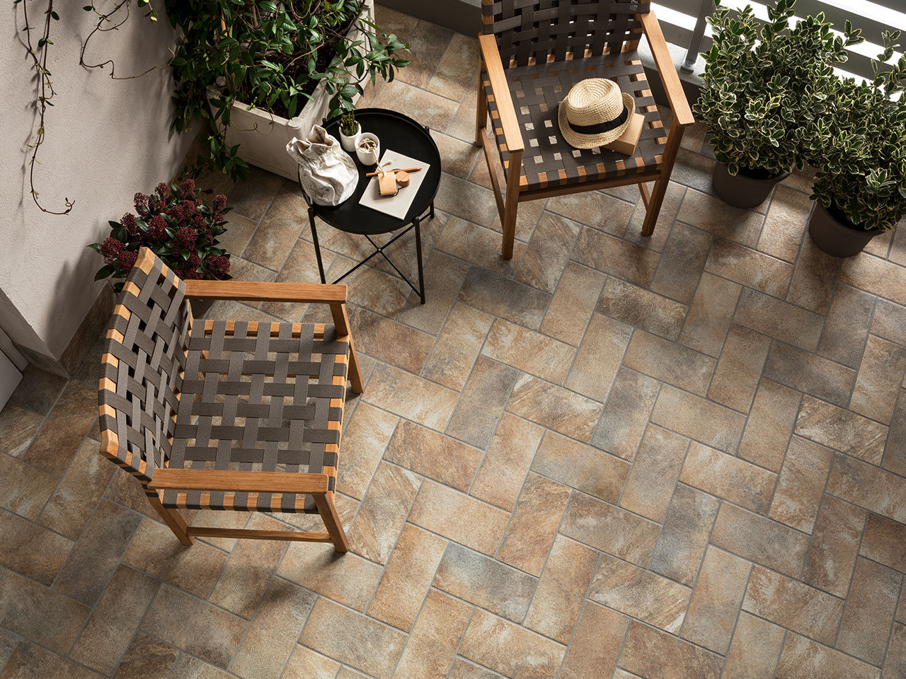 Peak Sunset Tile 15.35X30.7 Outdoor Gres Quartzite Effect Brown ...