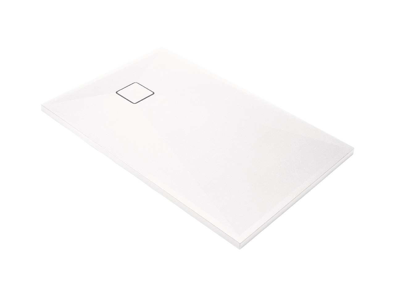 CORREO SHOWER TRAY 100X90 cm GRANITE-RESIN ALABASTER WHITE - Iperceramica