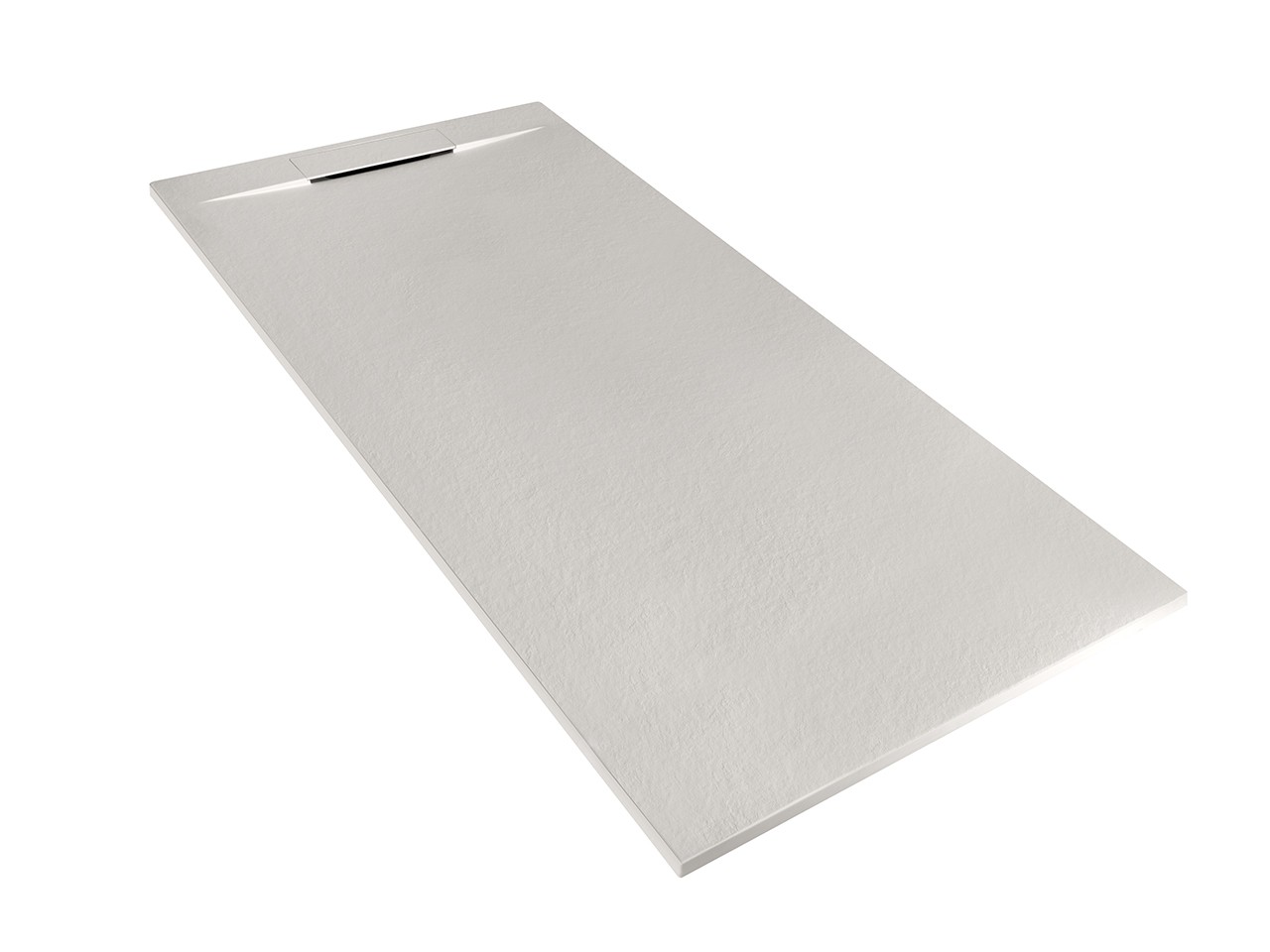 Receveur de douche Matic 80x160 en résine effet pierre bouchardée gris ...