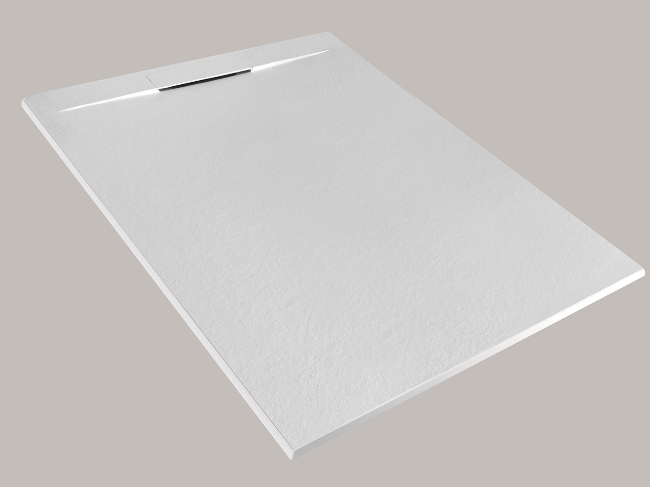 Duschwanne Matic 90x120 cm Harz mit gehämmerter Steinoptik Weiß ...