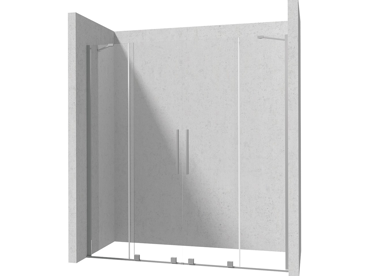 Porta Doccia Prizma 2 Ante Scorrevoli cm 190 H195 Est 88/90-98/100 ...