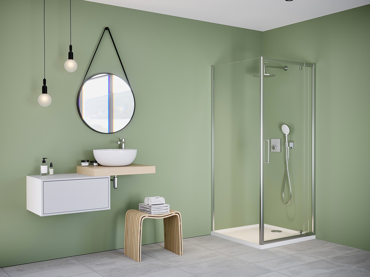 Box Doccia Angolare Brezza 90x70 H195 Est 80/90 - 67/70 Porta a ...