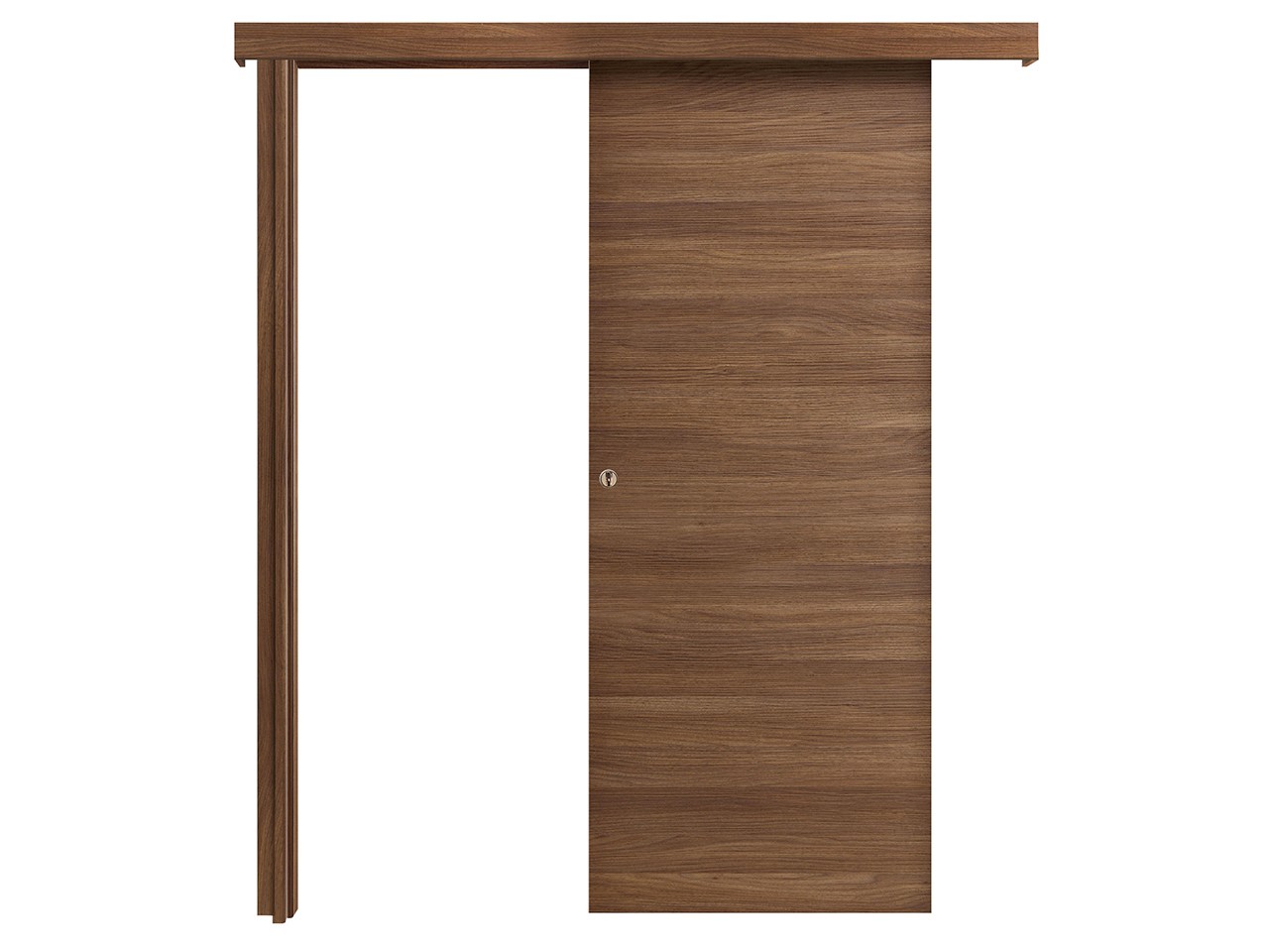 Porta Scorrevole Esterno Muro Space 70xH210 cm Cognac - Iperceramica