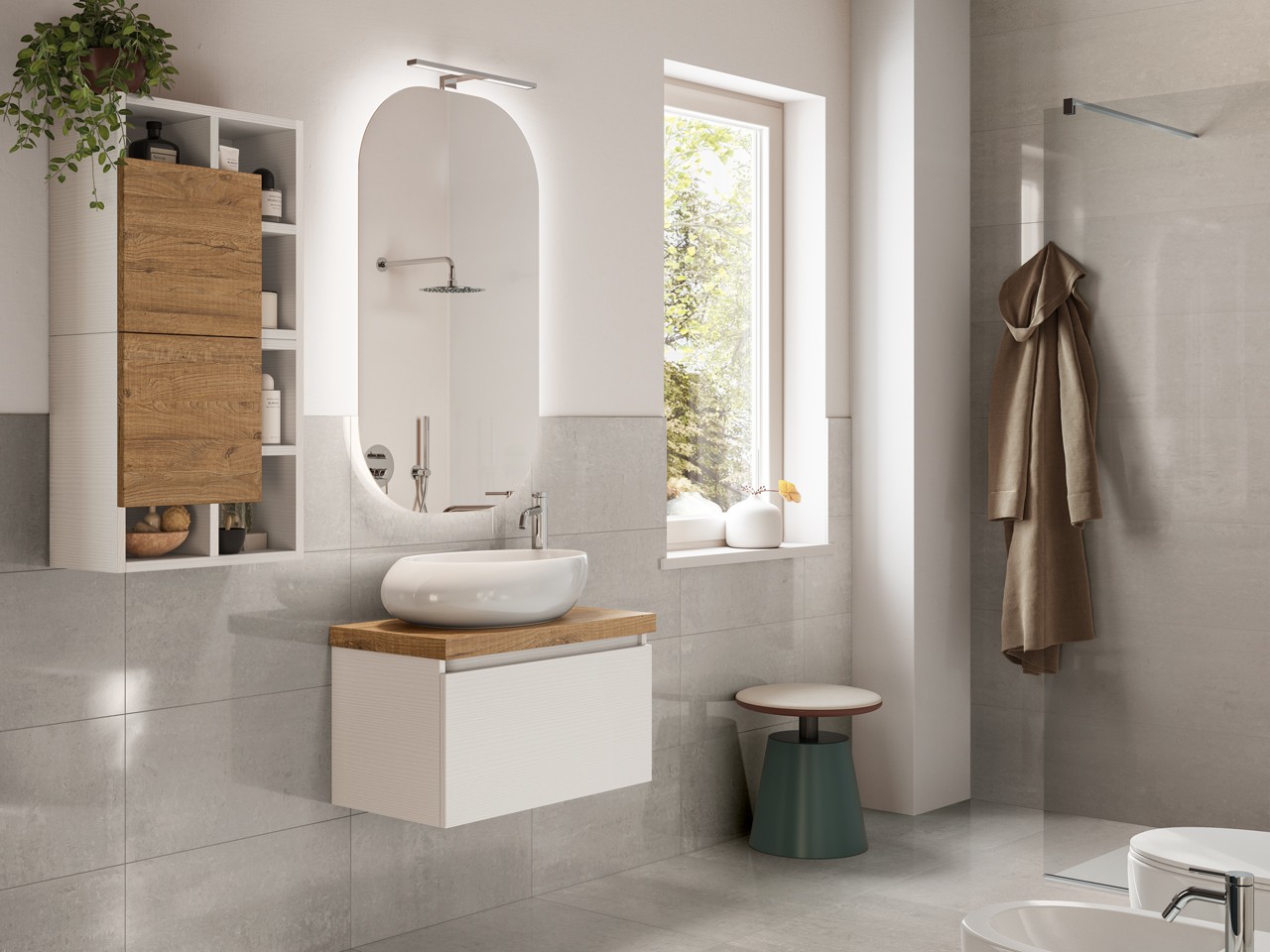 Project Grey Polished Porcelain Tile 30X60 - Iperceramica-mt