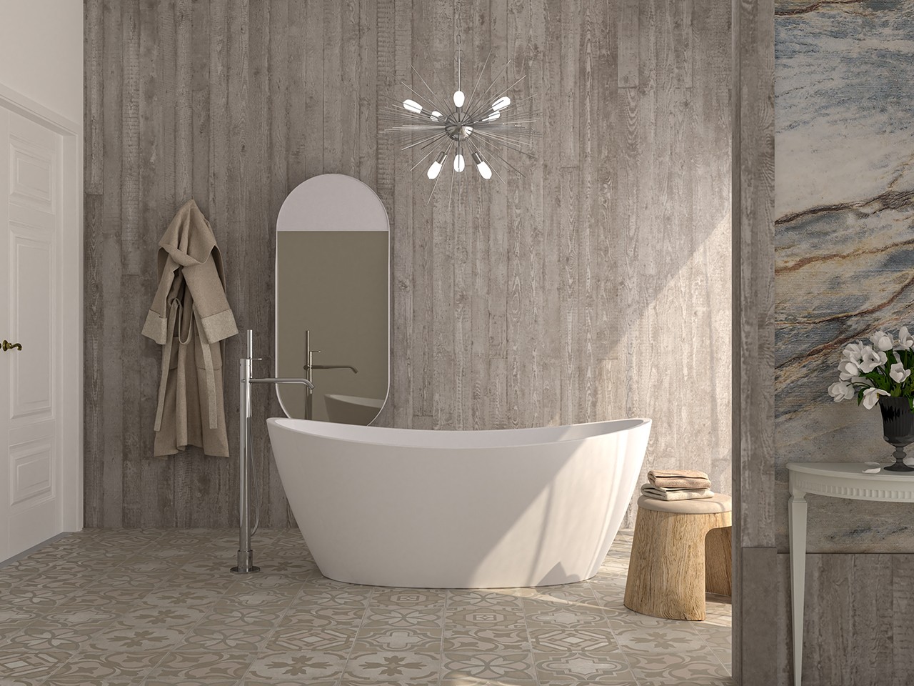 Vasca Freestanding Rodi 170x80 Acrilico Bianco Lucido - Iperceramica