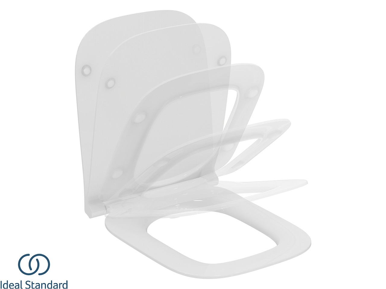 Ideal Standard® I.Life A Slim Toilet Seat Soft-Close White - Iperceramica