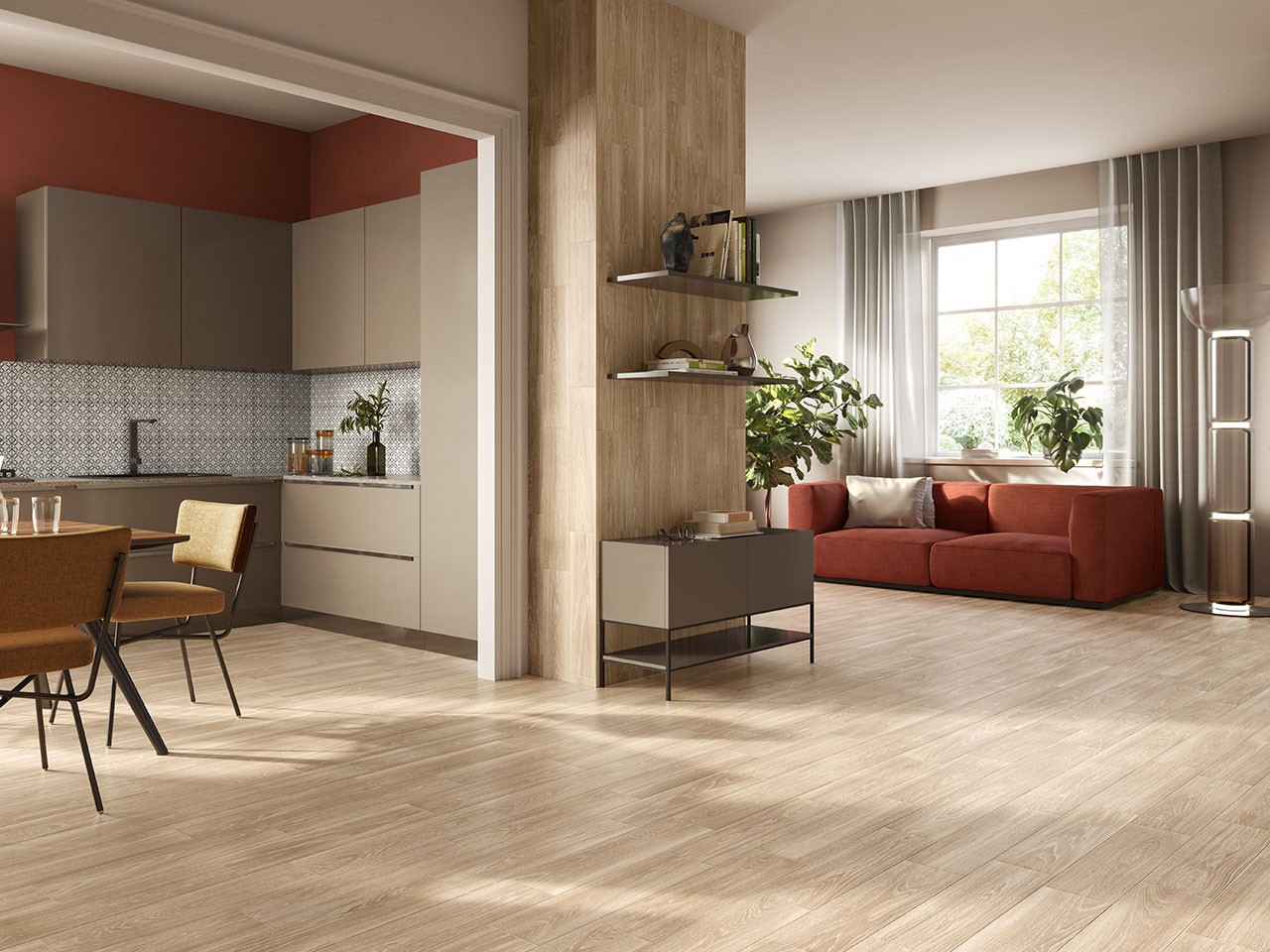Piastrella Seychelles Sand 18x62 Gres Effetto Rovere Sabbia - Iperceramica