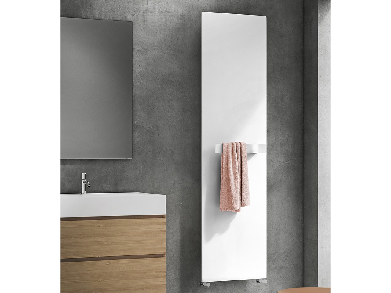 Termoarredo Scaldasalviette Vanity Evo 1420x420 mm Bianco Lucido ...