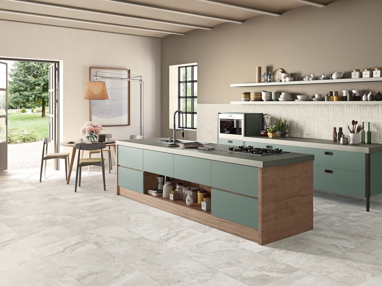 Piastrella Touchstone White 60x60 Gres Effetto Pietra Slate Bianca ...