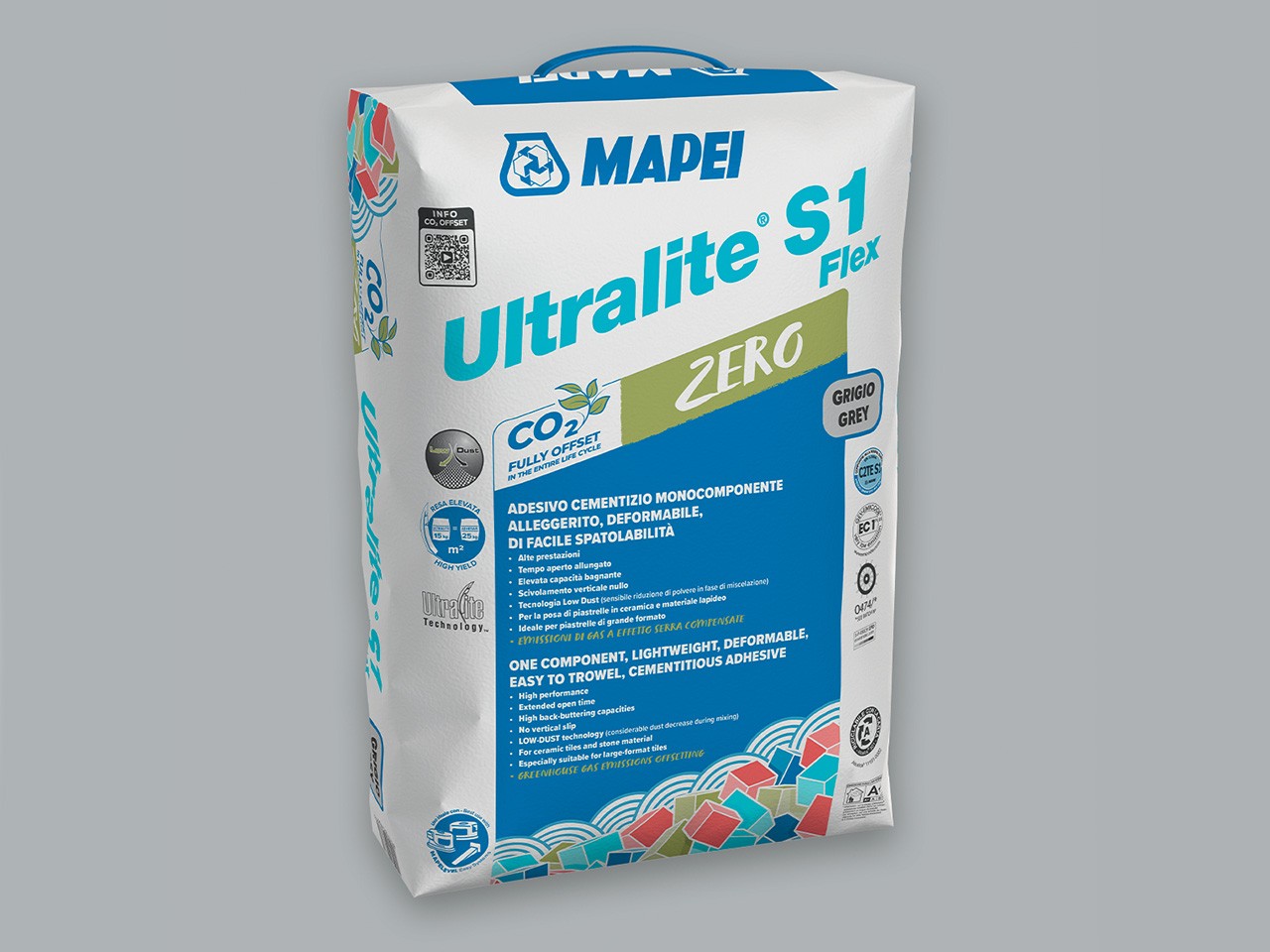 Mapei Ultralite S1 Flex Zero Grey 15 Kg - Cementitious Adhesive ...