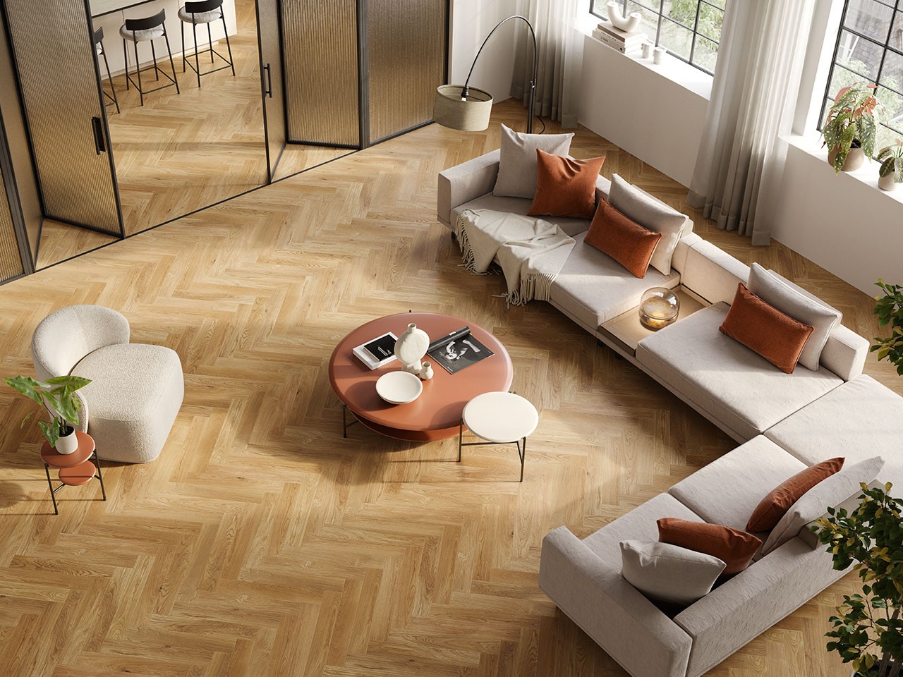 Parquet a Spina di Pesce Rovere Chiaro - ViaTortona Naturale - Iperceramica