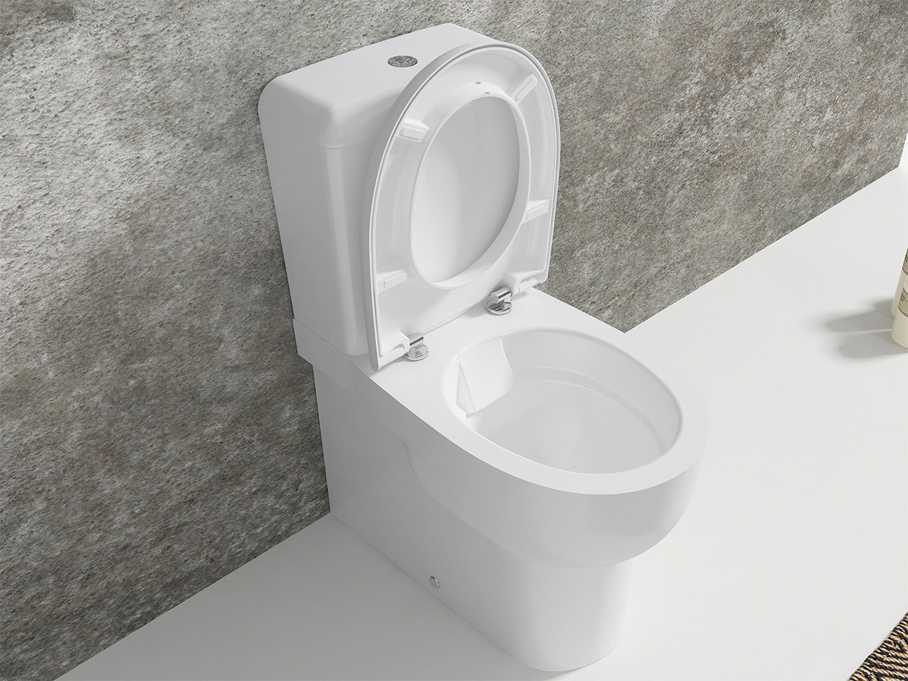 WC à poser monobloc sans bride blanc Astra - Iperceramica