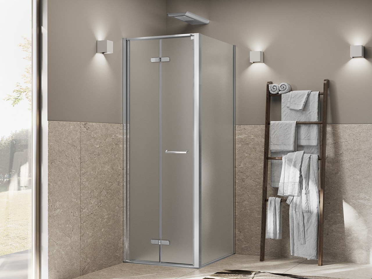 Xeno Shower Box 90X70 H200 cm Folding Door Left Opening And Fixed Side ...