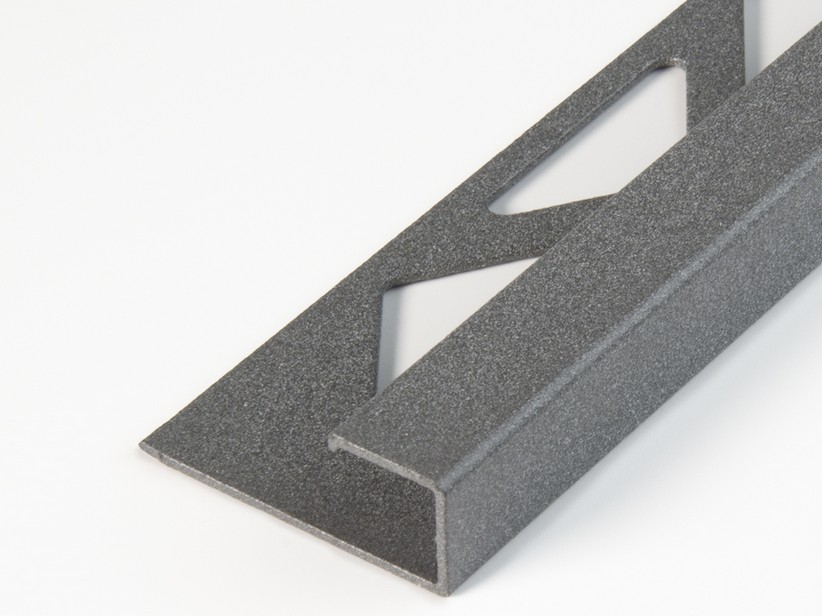 Profilo Angolare Global Square Alluminio Concrete Grigio Scuro Spessore ...