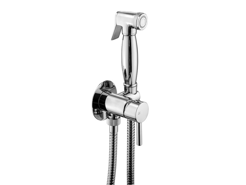 Set Idroscopino Stelo Con Miscelatore Tondo Cromo Iperceramica